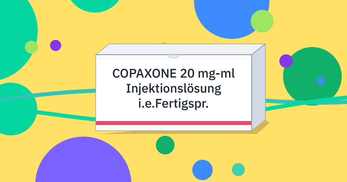 Symbolbild: Packung mit der Aufschrift COPAXONE 20 mg-ml Injektionslösung i.e.Fertigspr. (PZN 10223563) – Verfügbarkeit und Bezug in Apotheken in Frankfurt am Main