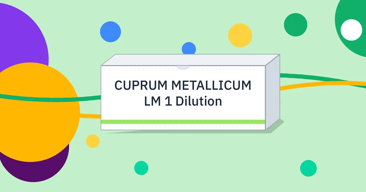 Symbolbild: Packung mit der Aufschrift CUPRUM METALLICUM LM 1 Dilution (PZN 12838056) – Verfügbarkeit und Bezug in Apotheken in Frankfurt am Main