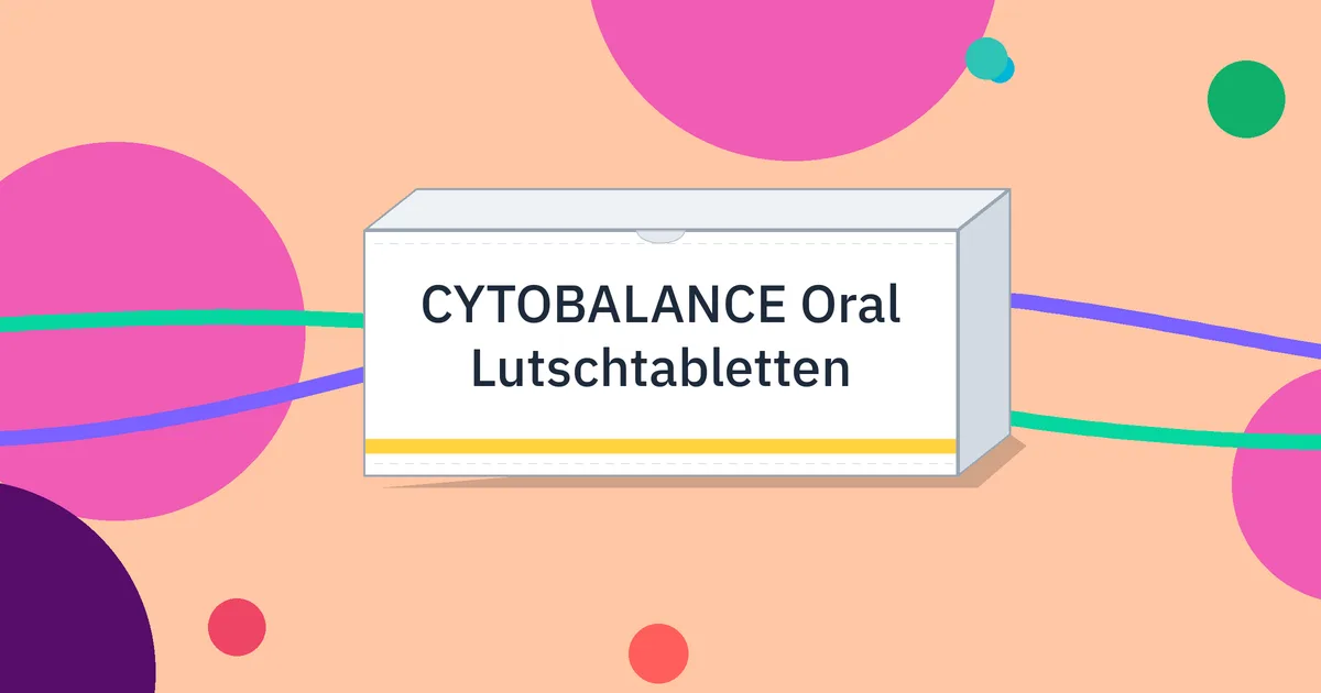 Symbolbild: Packung mit der Aufschrift CYTOBALANCE Oral Lutschtabletten (PZN 16329883) – Verfügbarkeit und Bezug in Apotheken in Frankfurt am Main