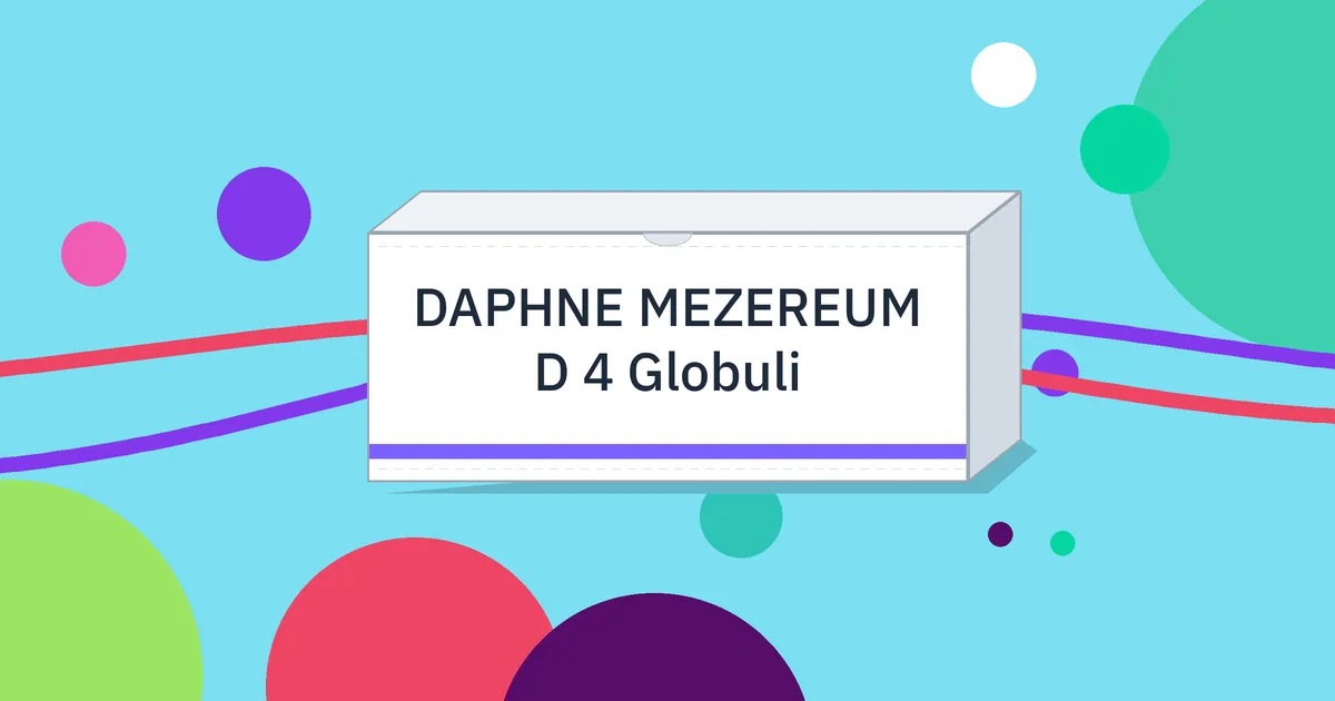 Symbolbild: Packung mit der Aufschrift DAPHNE MEZEREUM D 4 Globuli (PZN 13718880) – Verfügbarkeit und Bezug in Apotheken in Frankfurt am Main