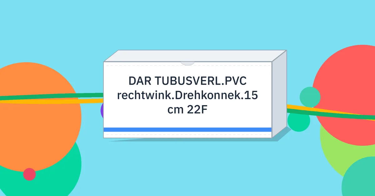 Symbolbild: Packung mit der Aufschrift DAR TUBUSVERL.PVC rechtwink.Drehkonnek.15 cm 22F (PZN 02408840) – Verfügbarkeit und Bezug in Apotheken in Frankfurt am Main
