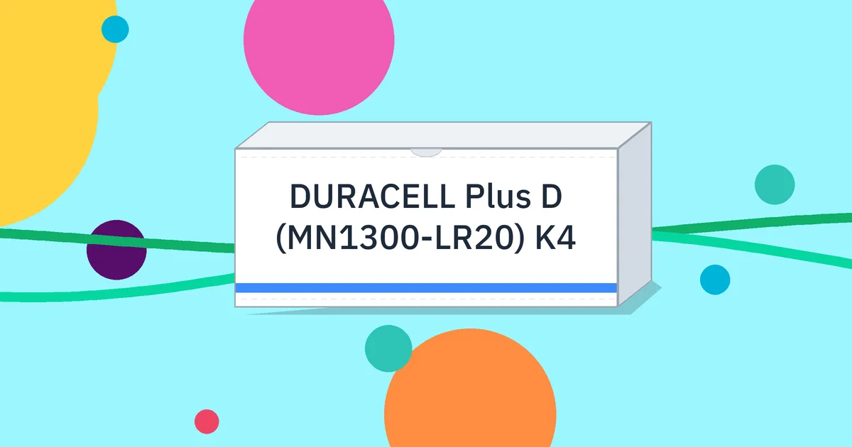 Symbolbild: Packung mit der Aufschrift DURACELL Plus D (MN1300-LR20) K4 (PZN 17435771) – Verfügbarkeit und Bezug in Apotheken in Frankfurt am Main