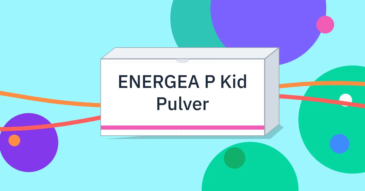 Symbolbild: Packung mit der Aufschrift ENERGEA P Kid Pulver (PZN 16574447) – Verfügbarkeit und Bezug in Apotheken in Frankfurt am Main