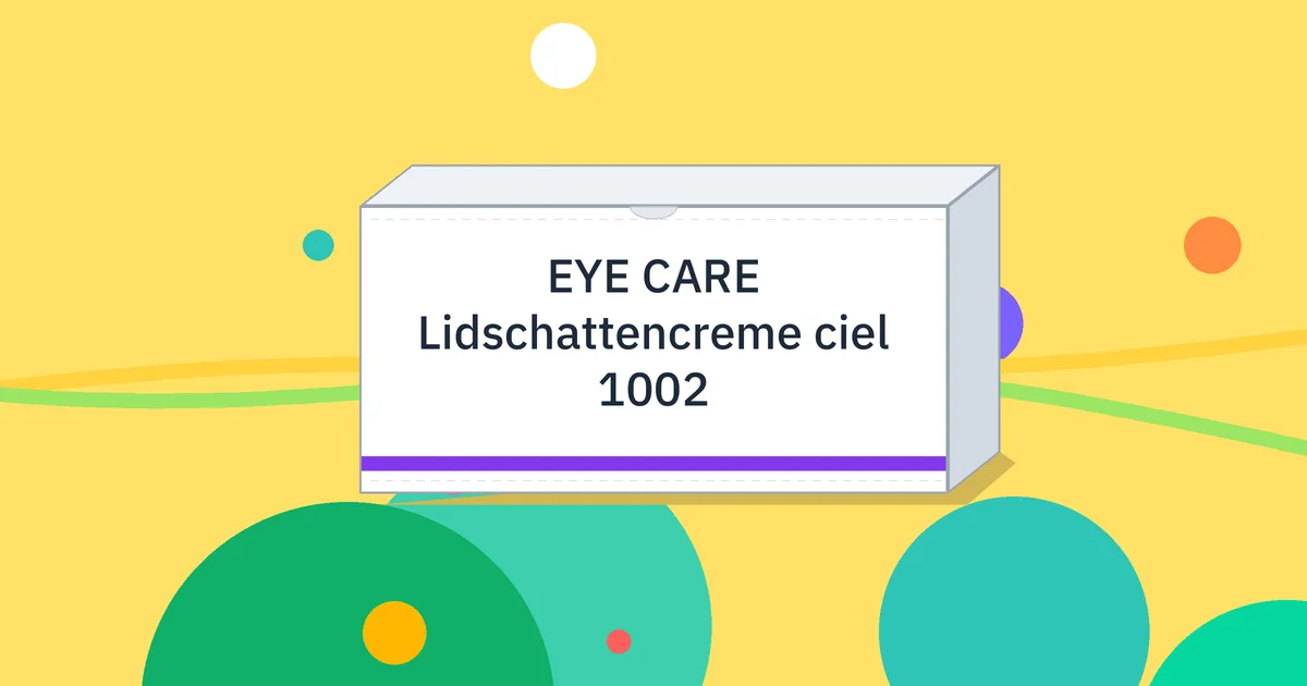 Symbolbild: Packung mit der Aufschrift EYE CARE Lidschattencreme ciel 1002 (PZN 20582547) – Verfügbarkeit und Bezug in Apotheken in Frankfurt am Main