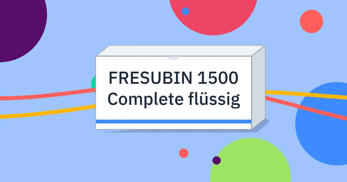 Symbolbild: Packung mit der Aufschrift FRESUBIN 1500 Complete flüssig (PZN 06973175) – Verfügbarkeit und Bezug in Apotheken in Frankfurt am Main