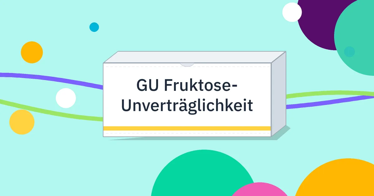 Symbolbild: Packung mit der Aufschrift GU Fruktose-Unverträglichkeit (PZN 13749604) – Verfügbarkeit und Bezug in Apotheken in Frankfurt am Main