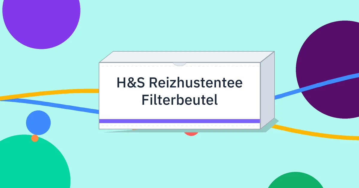 Symbolbild: Packung mit der Aufschrift H&S Reizhustentee Filterbeutel (PZN 06793591) – Verfügbarkeit und Bezug in Apotheken in Frankfurt am Main