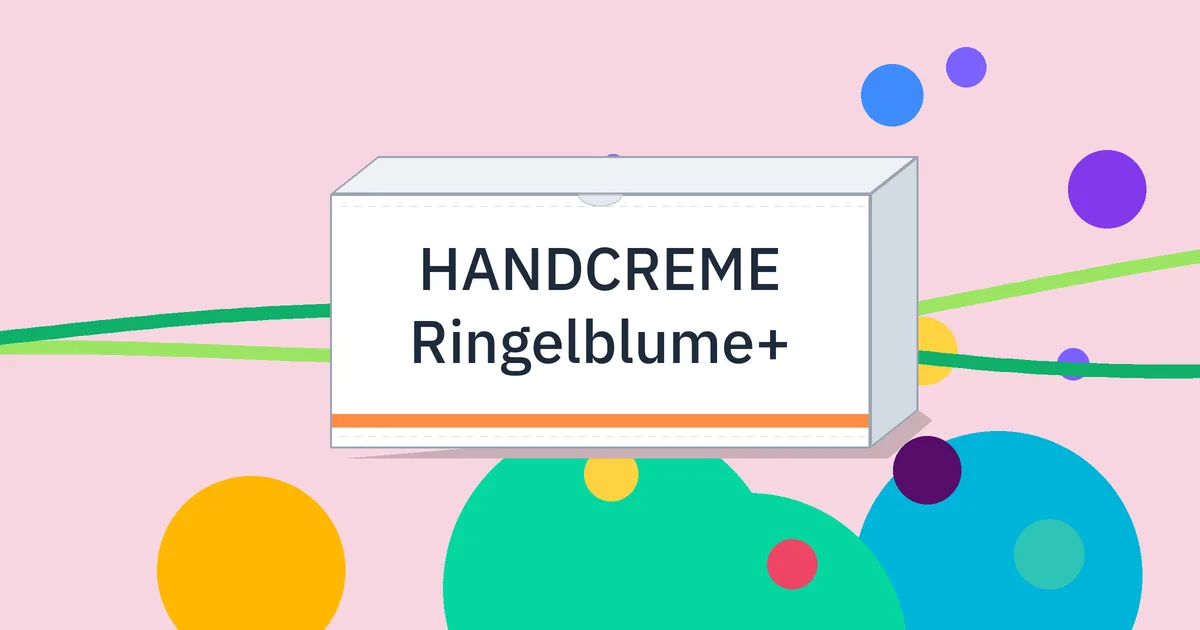 Symbolbild: Packung mit der Aufschrift HANDCREME Ringelblume+ (PZN 17428713) – Verfügbarkeit und Bezug in Apotheken in Frankfurt am Main