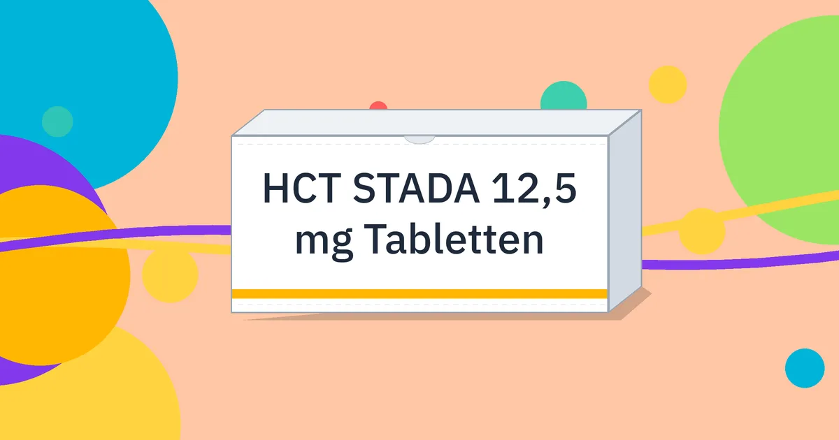 Symbolbild: Packung mit der Aufschrift HCT STADA 12,5 mg Tabletten (PZN 05919914) – Verfügbarkeit und Bezug in Apotheken in Frankfurt am Main