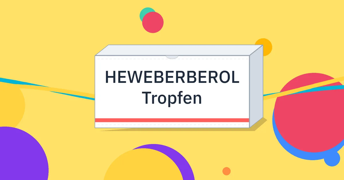 Symbolbild: Packung mit der Aufschrift HEWEBERBEROL Tropfen (PZN 03025868) – Verfügbarkeit und Bezug in Apotheken in Frankfurt am Main