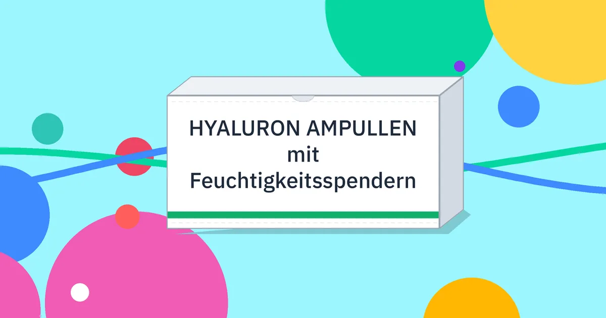 Symbolbild: Packung mit der Aufschrift HYALURON AMPULLEN mit Feuchtigkeitsspendern (PZN 12457153) – Verfügbarkeit und Bezug in Apotheken in Frankfurt am Main