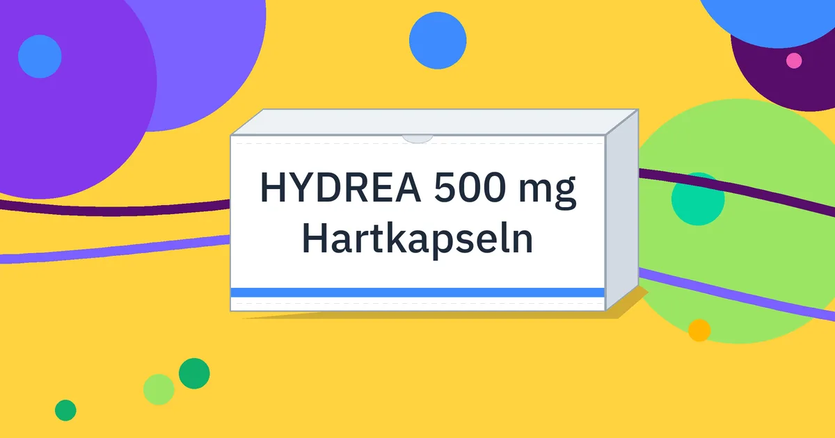 Symbolbild: Packung mit der Aufschrift HYDREA 500 mg Hartkapseln (PZN 02572350) – Verfügbarkeit und Bezug in Apotheken in Frankfurt am Main