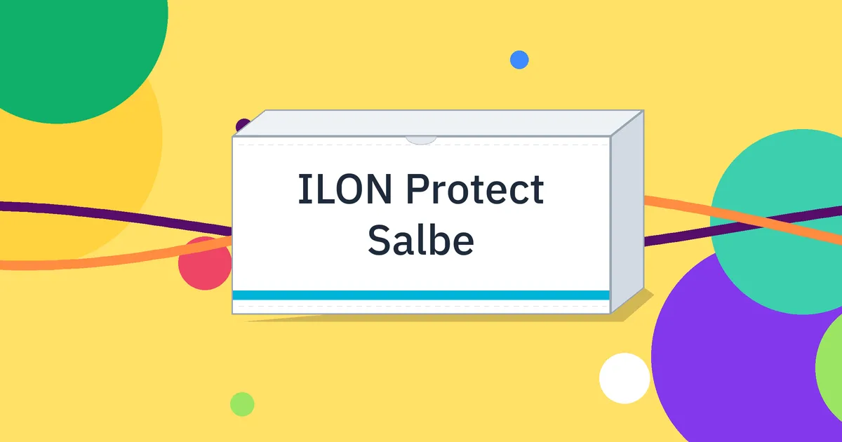 Symbolbild: Packung mit der Aufschrift ILON Protect Salbe (PZN 09266886) – Verfügbarkeit und Bezug in Apotheken in Frankfurt am Main
