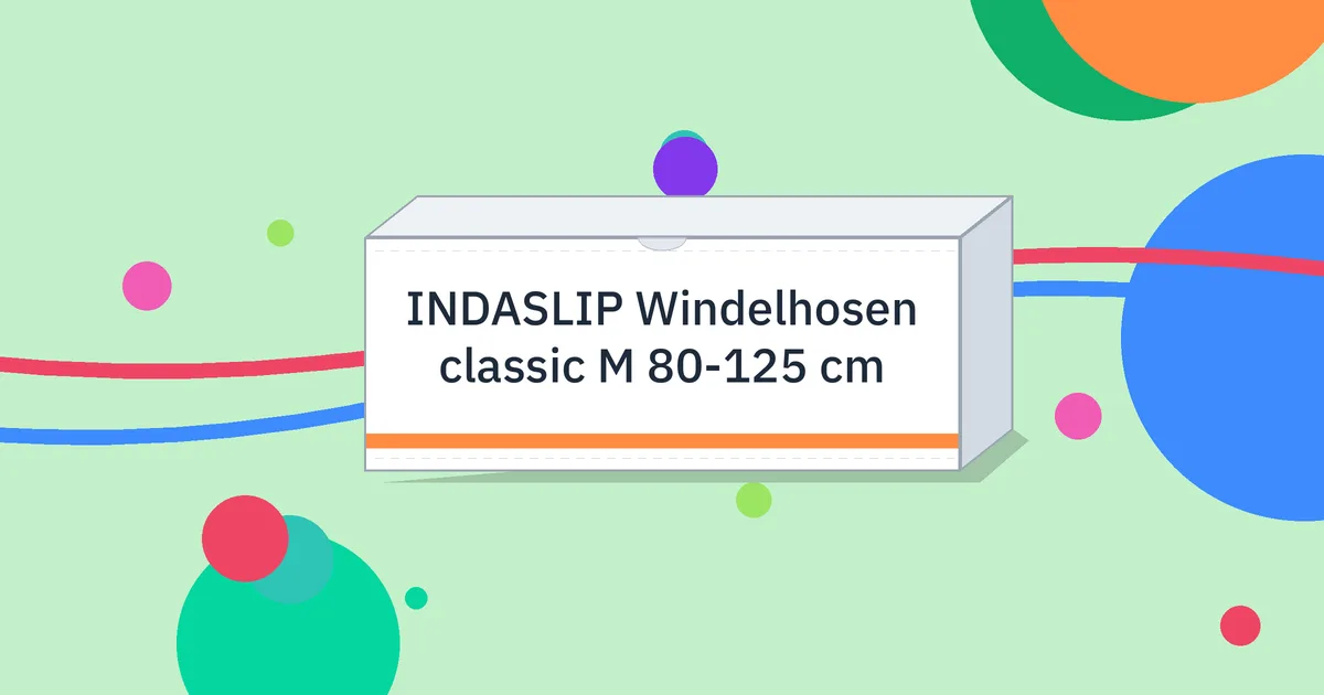 Symbolbild: Packung mit der Aufschrift INDASLIP Windelhosen classic M 80-125 cm (PZN 09922497) – Verfügbarkeit und Bezug in Apotheken in Frankfurt am Main