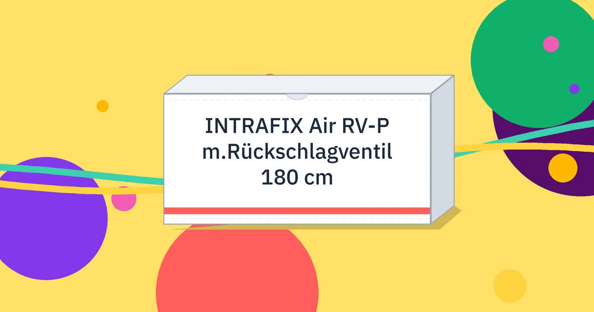 Symbolbild: Packung mit der Aufschrift INTRAFIX Air RV-P m.Rückschlagventil 180 cm (PZN 16783961) – Verfügbarkeit und Bezug in Apotheken in Frankfurt am Main