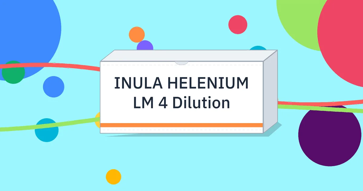 Symbolbild: Packung mit der Aufschrift INULA HELENIUM LM 4 Dilution (PZN 13560367) – Verfügbarkeit und Bezug in Apotheken in Frankfurt am Main