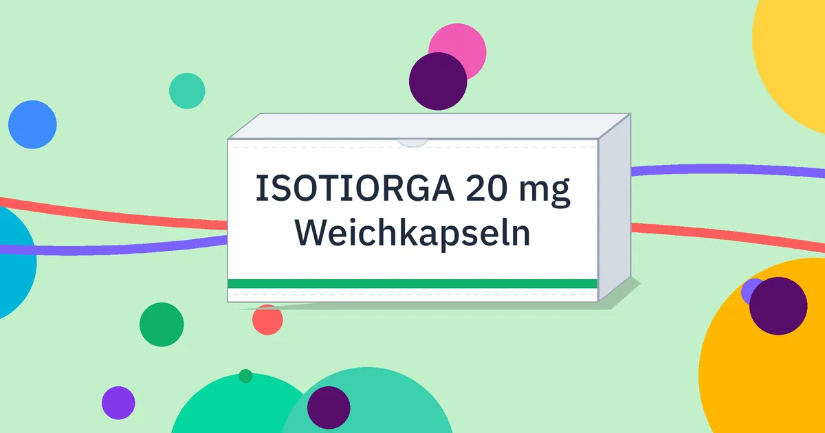 Symbolbild: Packung mit der Aufschrift ISOTIORGA 20 mg Weichkapseln (PZN 18604253) – Verfügbarkeit und Bezug in Apotheken in Frankfurt am Main