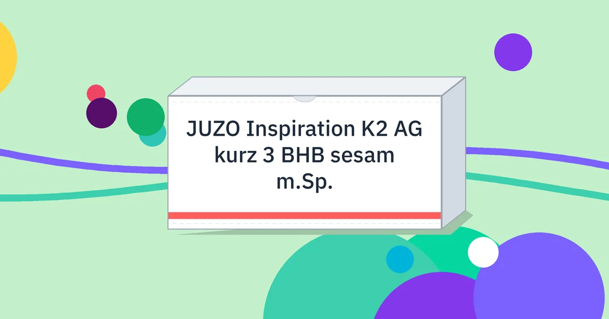 Symbolbild: Packung mit der Aufschrift JUZO Inspiration K2 AG kurz 3 BHB sesam m.Sp. (PZN 14834105) – Verfügbarkeit und Bezug in Apotheken in Frankfurt am Main