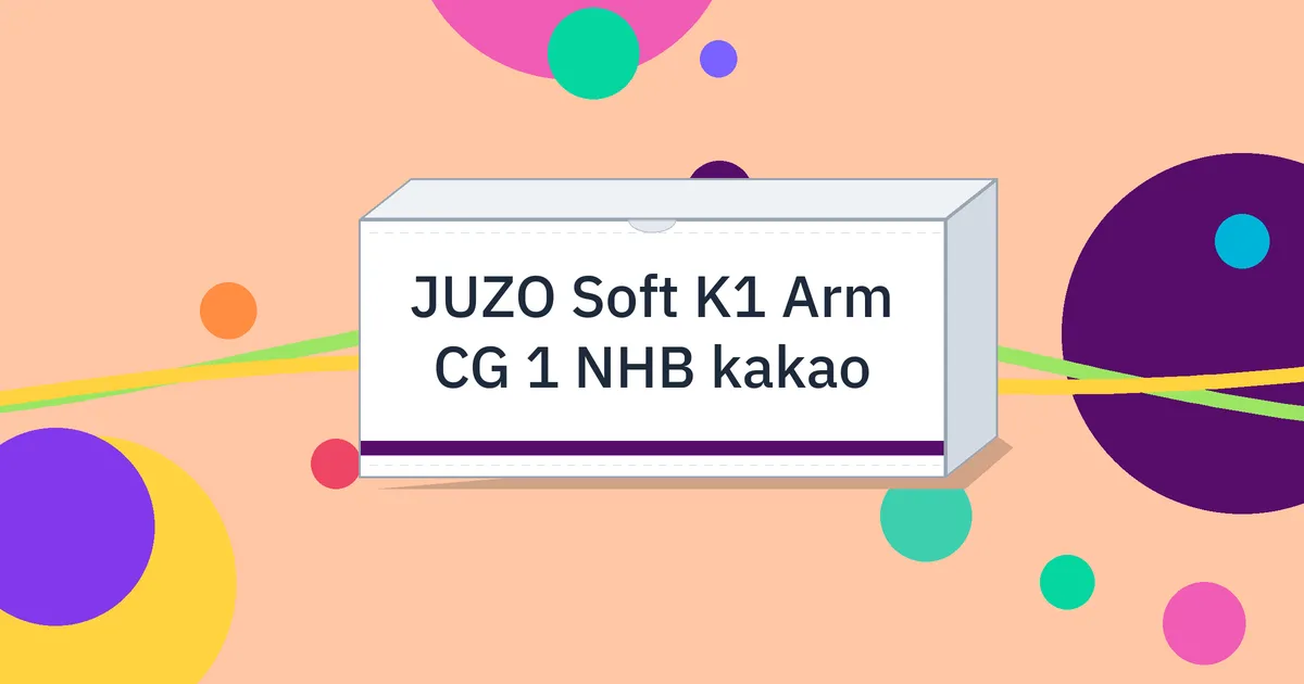 Symbolbild: Packung mit der Aufschrift JUZO Soft K1 Arm CG 1 NHB kakao (PZN 15507325) – Verfügbarkeit und Bezug in Apotheken in Frankfurt am Main