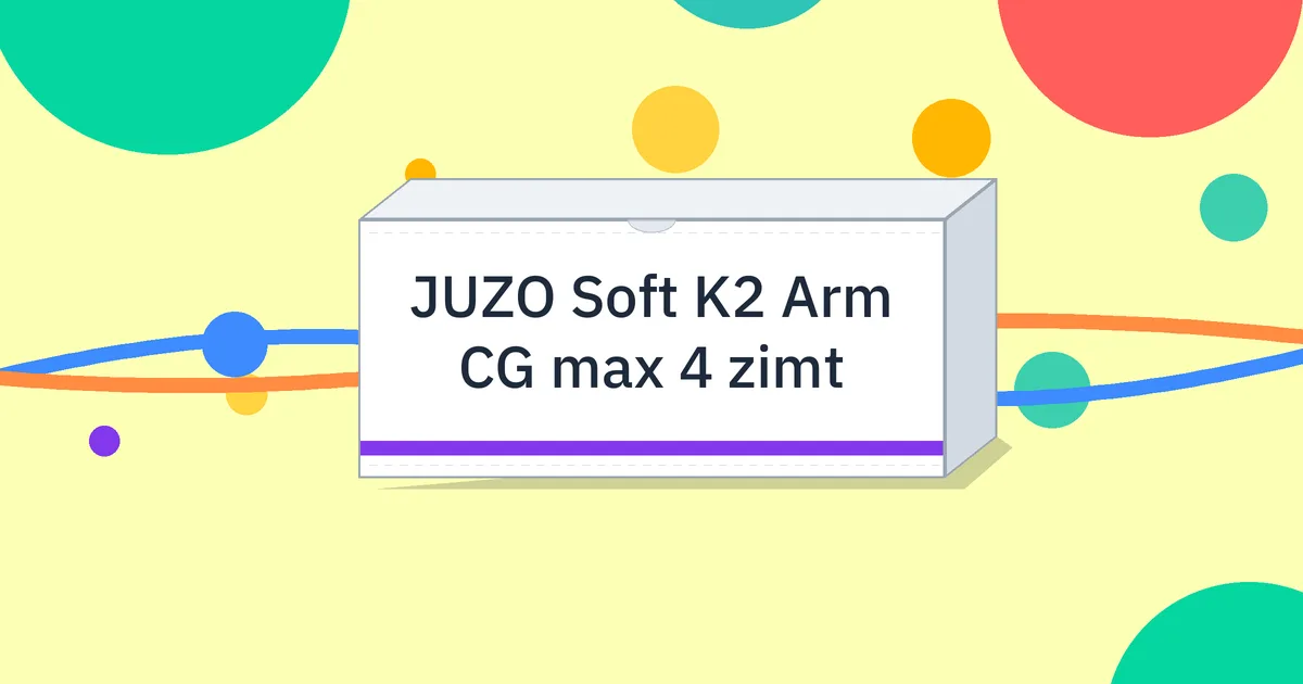 Symbolbild: Packung mit der Aufschrift JUZO Soft K2 Arm CG max 4 zimt (PZN 15513811) – Verfügbarkeit und Bezug in Apotheken in Frankfurt am Main