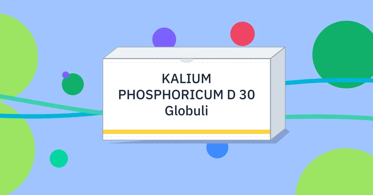 Symbolbild: Packung mit der Aufschrift KALIUM PHOSPHORICUM D 30 Globuli (PZN 04223122) – Verfügbarkeit und Bezug in Apotheken in Frankfurt am Main