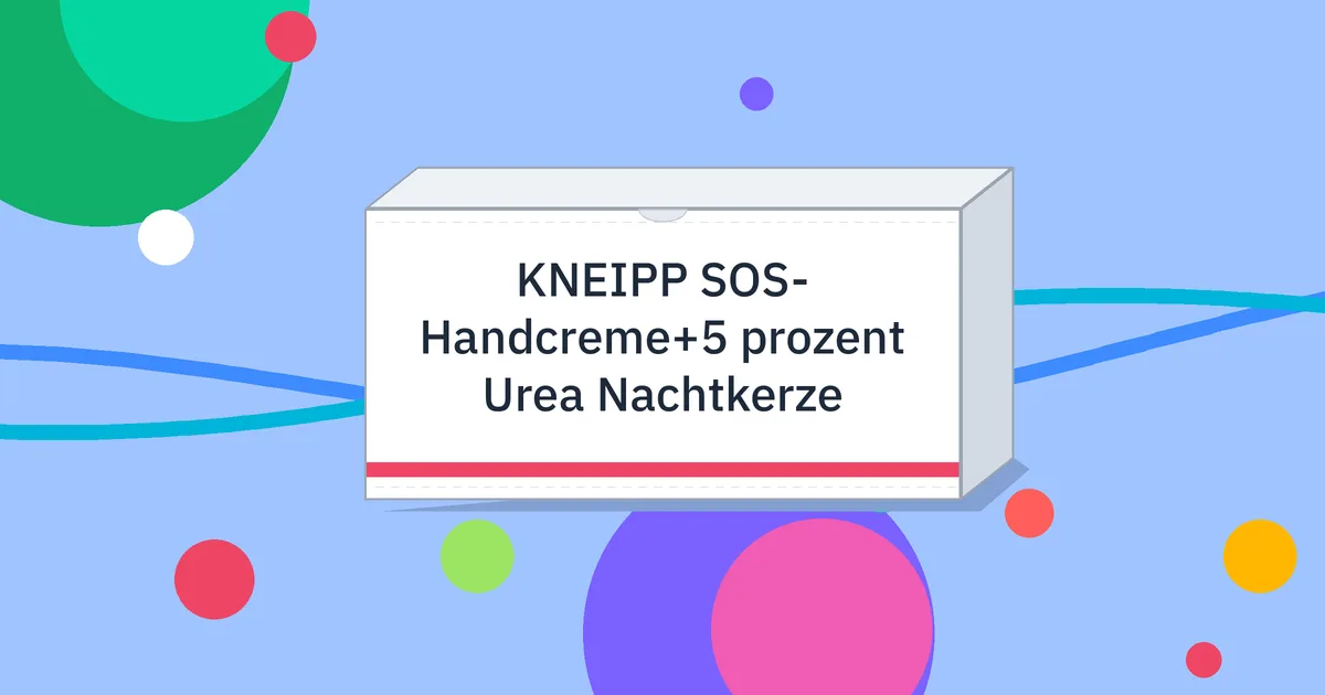 Symbolbild: Packung mit der Aufschrift KNEIPP SOS-Handcreme+5 prozent Urea Nachtkerze (PZN 17269611) – Verfügbarkeit und Bezug in Apotheken in Frankfurt am Main