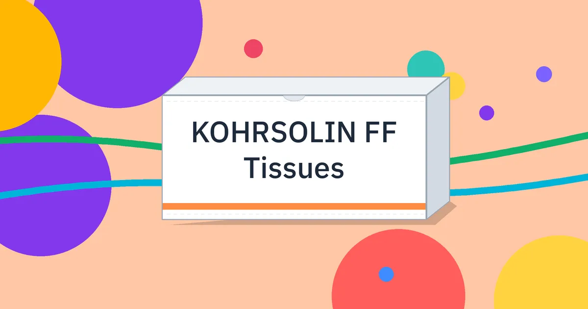 Symbolbild: Packung mit der Aufschrift KOHRSOLIN FF Tissues (PZN 09422487) – Verfügbarkeit und Bezug in Apotheken in Frankfurt am Main