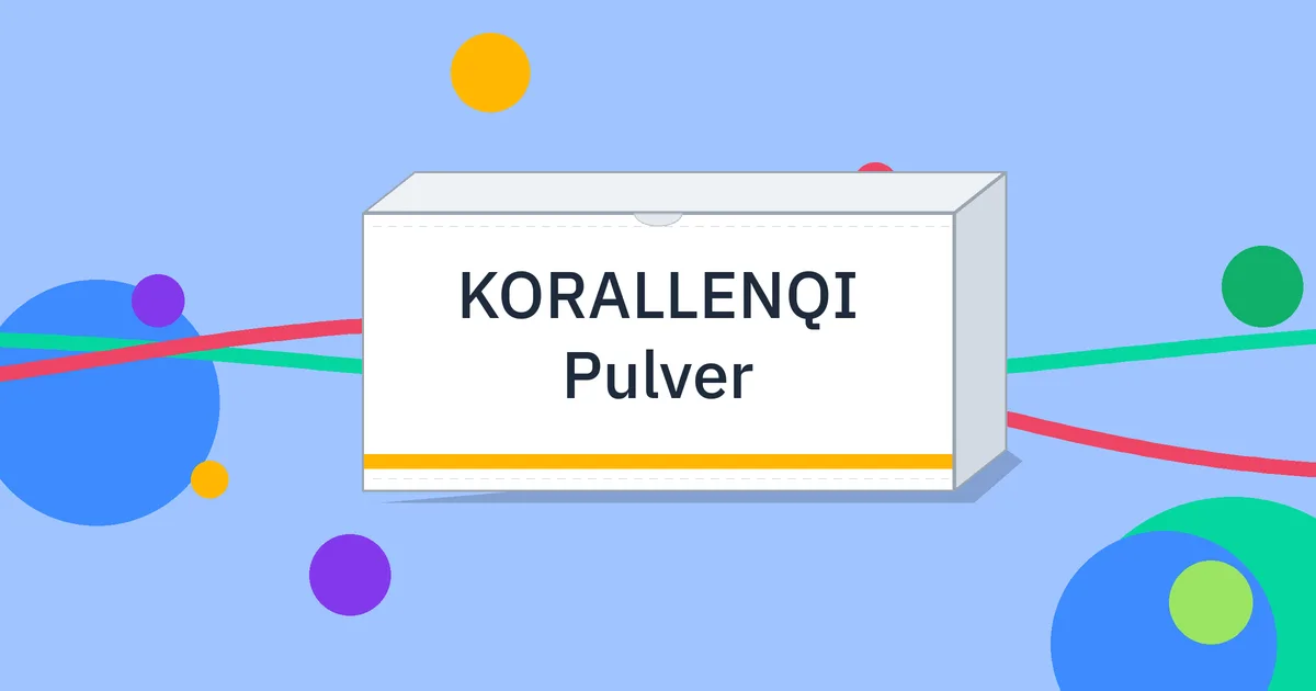 Symbolbild: Packung mit der Aufschrift KORALLENQI Pulver (PZN 10127345) – Verfügbarkeit und Bezug in Apotheken in Frankfurt am Main
