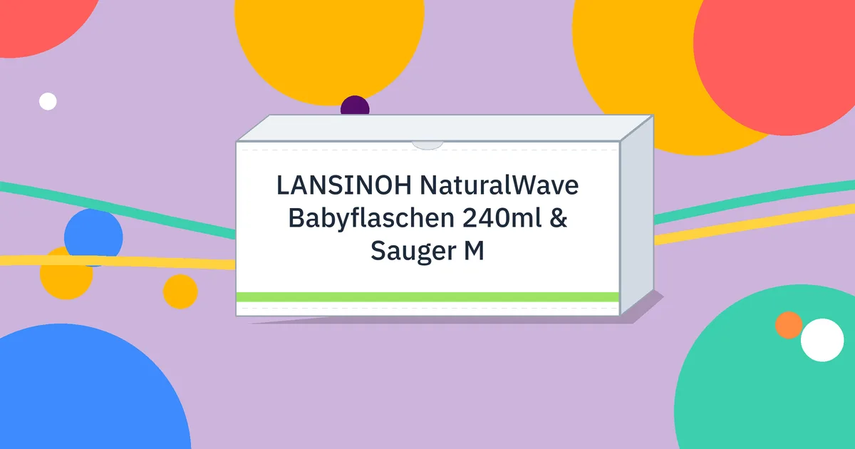 Symbolbild: Packung mit der Aufschrift LANSINOH NaturalWave Babyflaschen 240ml & Sauger M (PZN 18771614) – Verfügbarkeit und Bezug in Apotheken in Frankfurt am Main