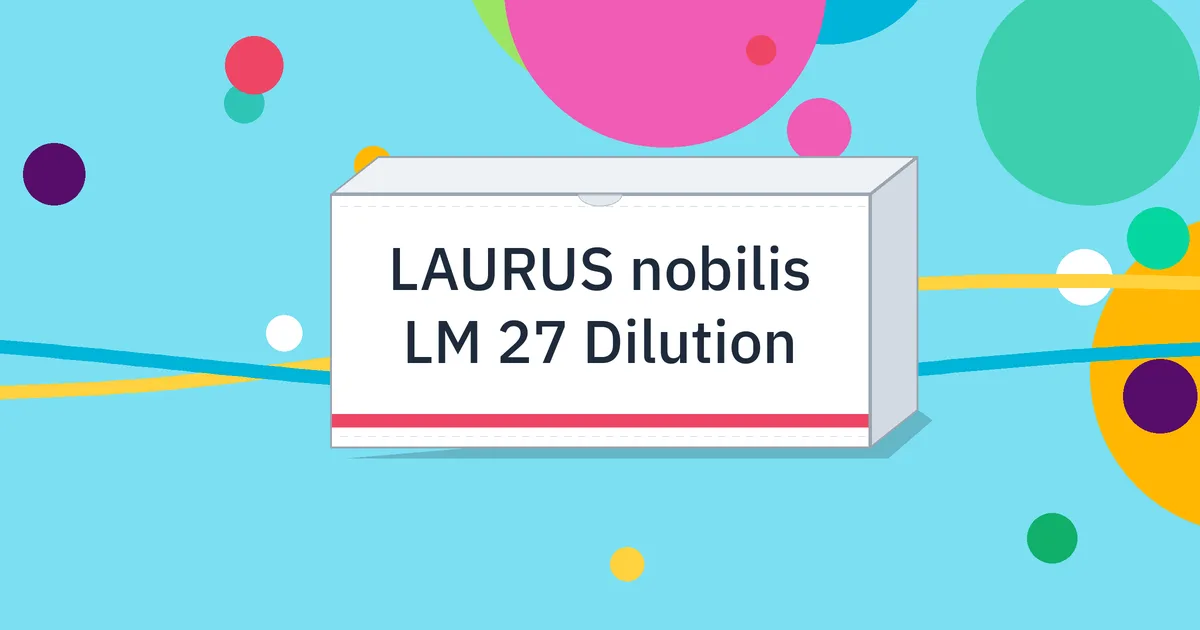Symbolbild: Packung mit der Aufschrift LAURUS nobilis LM 27 Dilution (PZN 13524696) – Verfügbarkeit und Bezug in Apotheken in Frankfurt am Main