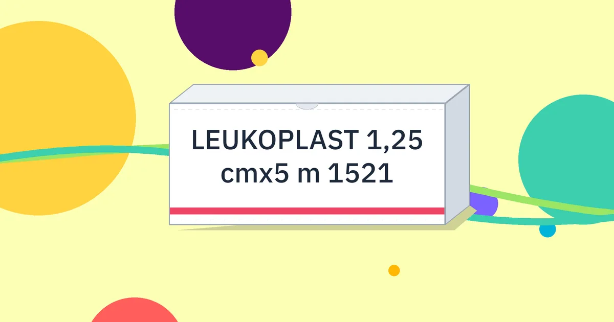 Symbolbild: Packung mit der Aufschrift LEUKOPLAST 1,25 cmx5 m 1521 (PZN 05490598) – Verfügbarkeit und Bezug in Apotheken in Frankfurt am Main