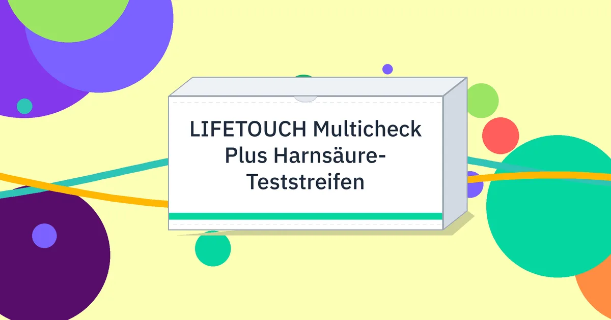 Symbolbild: Packung mit der Aufschrift LIFETOUCH Multicheck Plus Harnsäure-Teststreifen (PZN 20644509) – Verfügbarkeit und Bezug in Apotheken in Frankfurt am Main