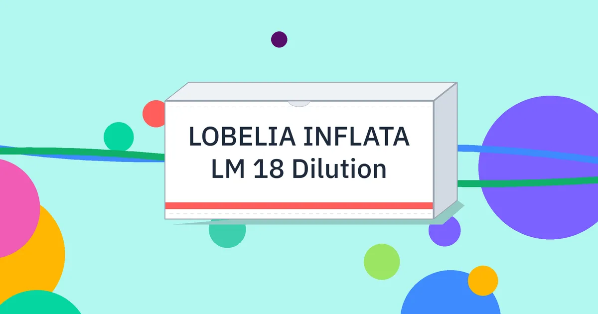 Symbolbild: Packung mit der Aufschrift LOBELIA INFLATA LM 18 Dilution (PZN 13533904) – Verfügbarkeit und Bezug in Apotheken in Frankfurt am Main