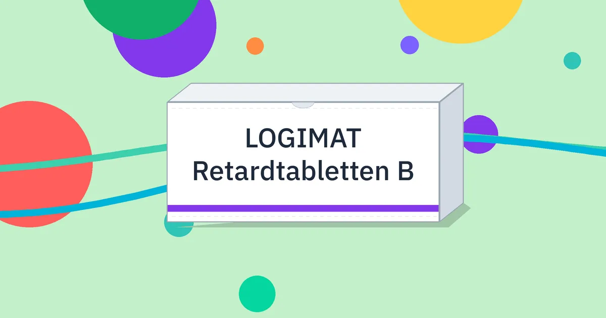 Symbolbild: Packung mit der Aufschrift LOGIMAT Retardtabletten B (PZN 05895160) – Verfügbarkeit und Bezug in Apotheken in Frankfurt am Main