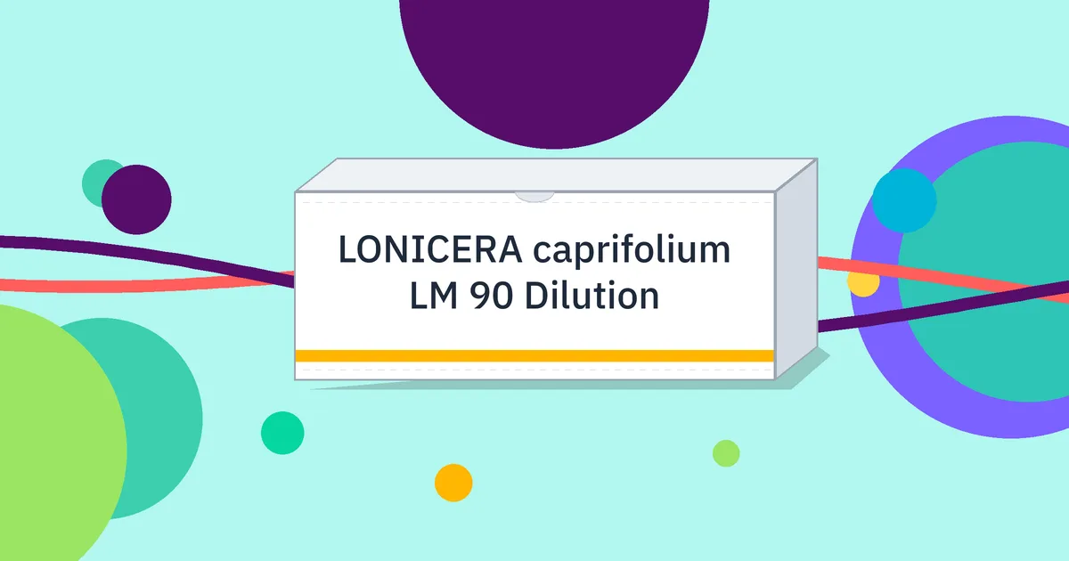 Symbolbild: Packung mit der Aufschrift LONICERA caprifolium LM 90 Dilution (PZN 13535990) – Verfügbarkeit und Bezug in Apotheken in Frankfurt am Main