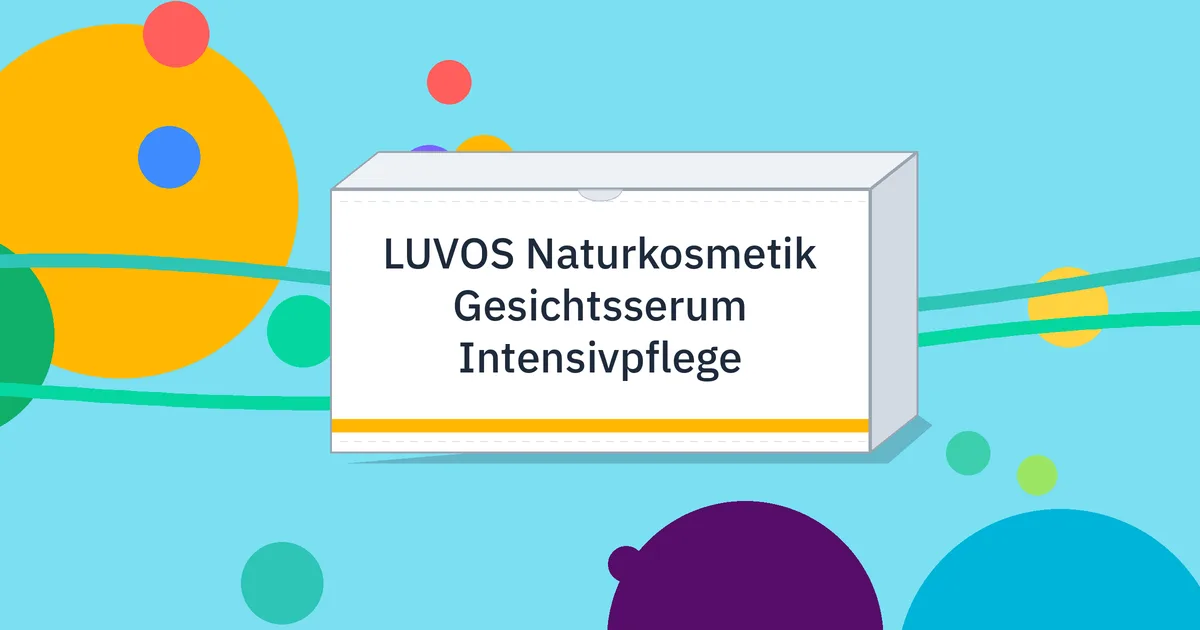 Symbolbild: Packung mit der Aufschrift LUVOS Naturkosmetik Gesichtsserum Intensivpflege (PZN 10006015) – Verfügbarkeit und Bezug in Apotheken in Frankfurt am Main