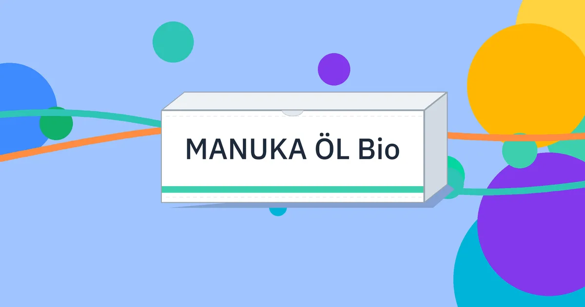 Symbolbild: Packung mit der Aufschrift MANUKA ÖL Bio (PZN 14351861) – Verfügbarkeit und Bezug in Apotheken in Frankfurt am Main