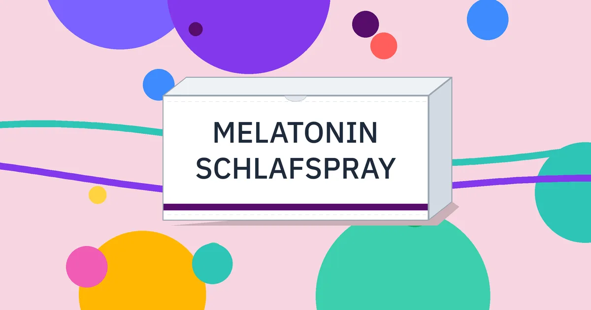 Symbolbild: Packung mit der Aufschrift MELATONIN SCHLAFSPRAY (PZN 17526172) – Verfügbarkeit und Bezug in Apotheken in Frankfurt am Main