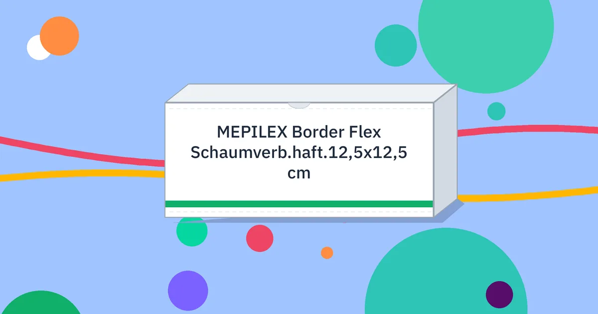 Symbolbild: Packung mit der Aufschrift MEPILEX Border Flex Schaumverb.haft.12,5x12,5 cm (PZN 18009533) – Verfügbarkeit und Bezug in Apotheken in Frankfurt am Main