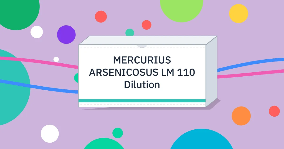 Symbolbild: Packung mit der Aufschrift MERCURIUS ARSENICOSUS LM 110 Dilution (PZN 13606394) – Verfügbarkeit und Bezug in Apotheken in Frankfurt am Main