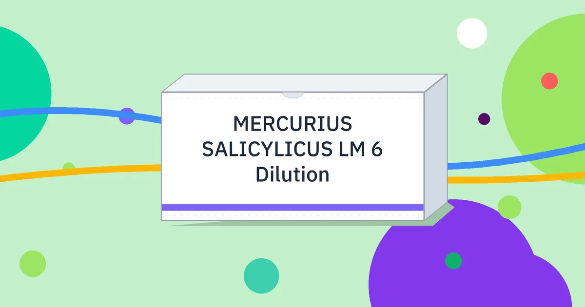 Symbolbild: Packung mit der Aufschrift MERCURIUS SALICYLICUS LM 6 Dilution (PZN 12953544) – Verfügbarkeit und Bezug in Apotheken in Frankfurt am Main