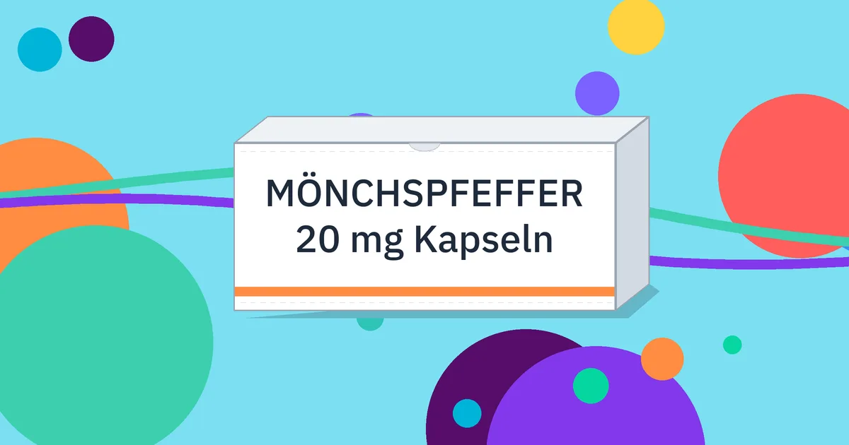 Symbolbild: Packung mit der Aufschrift MÖNCHSPFEFFER 20 mg Kapseln (PZN 17885534) – Verfügbarkeit und Bezug in Apotheken in Frankfurt am Main