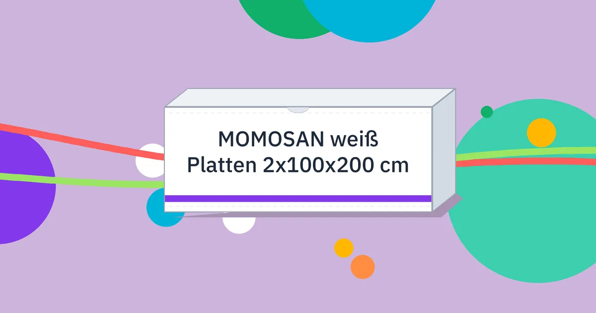 Symbolbild: Packung mit der Aufschrift MOMOSAN weiß Platten 2x100x200 cm (PZN 02408372) – Verfügbarkeit und Bezug in Apotheken in Frankfurt am Main