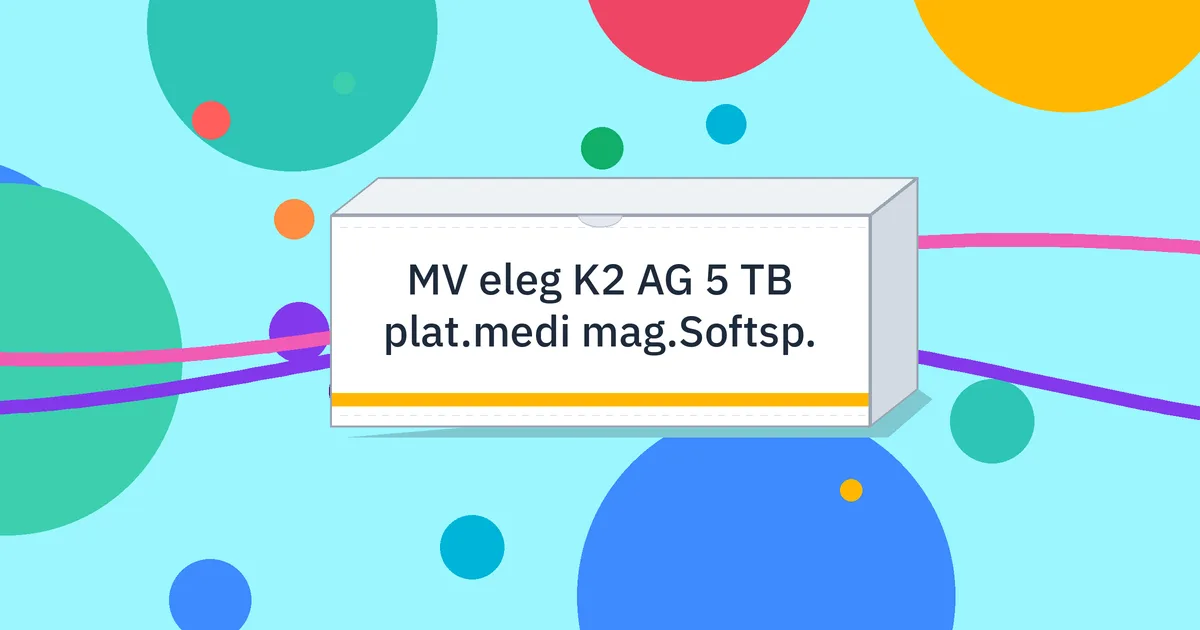 Symbolbild: Packung mit der Aufschrift MV eleg K2 AG 5 TB plat.medi mag.Softsp. (PZN 14639591) – Verfügbarkeit und Bezug in Apotheken in Frankfurt am Main