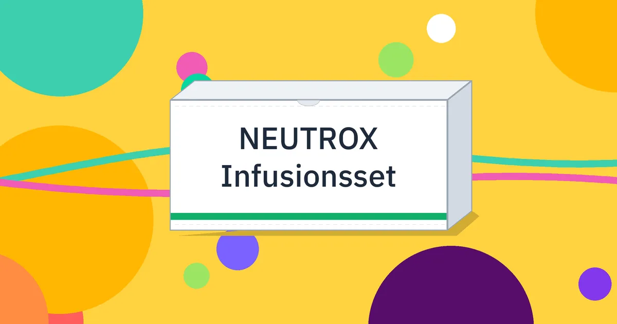 Symbolbild: Packung mit der Aufschrift NEUTROX Infusionsset (PZN 15560868) – Verfügbarkeit und Bezug in Apotheken in Frankfurt am Main