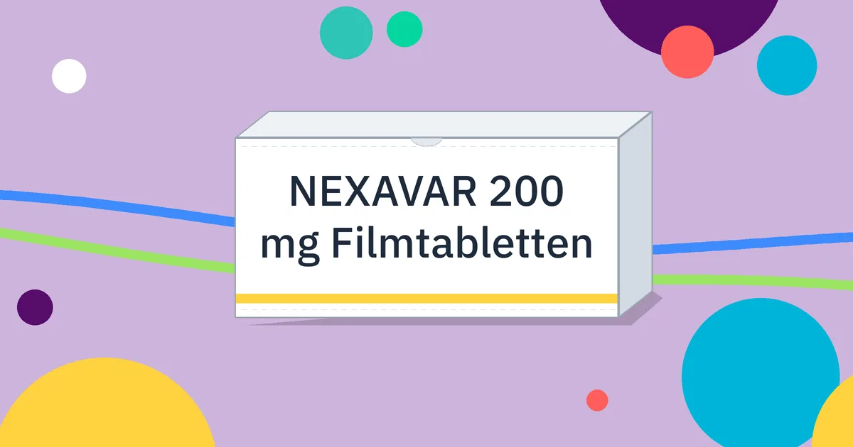 Symbolbild: Packung mit der Aufschrift NEXAVAR 200 mg Filmtabletten (PZN 14227115) – Verfügbarkeit und Bezug in Apotheken in Frankfurt am Main