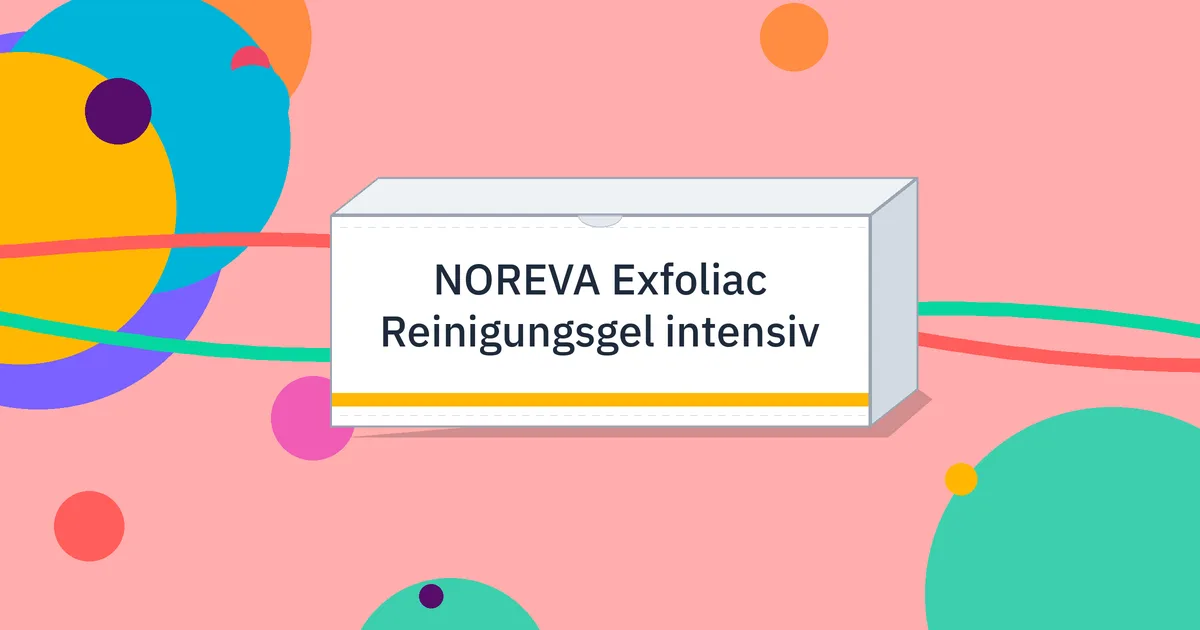 Symbolbild: Packung mit der Aufschrift NOREVA Exfoliac Reinigungsgel intensiv (PZN 19643462) – Verfügbarkeit und Bezug in Apotheken in Frankfurt am Main