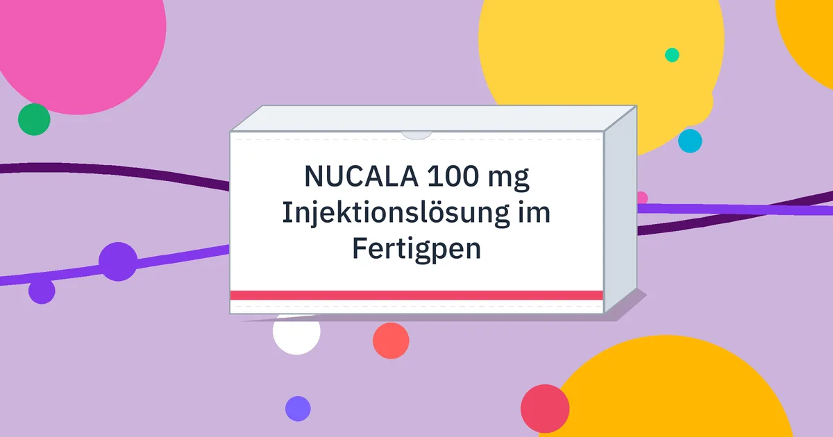 Symbolbild: Packung mit der Aufschrift NUCALA 100 mg Injektionslösung im Fertigpen (PZN 16576185) – Verfügbarkeit und Bezug in Apotheken in Frankfurt am Main