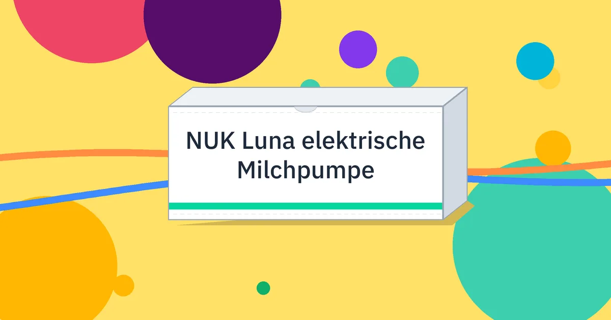 Symbolbild: Packung mit der Aufschrift NUK Luna elektrische Milchpumpe (PZN 00723313) – Verfügbarkeit und Bezug in Apotheken in Frankfurt am Main