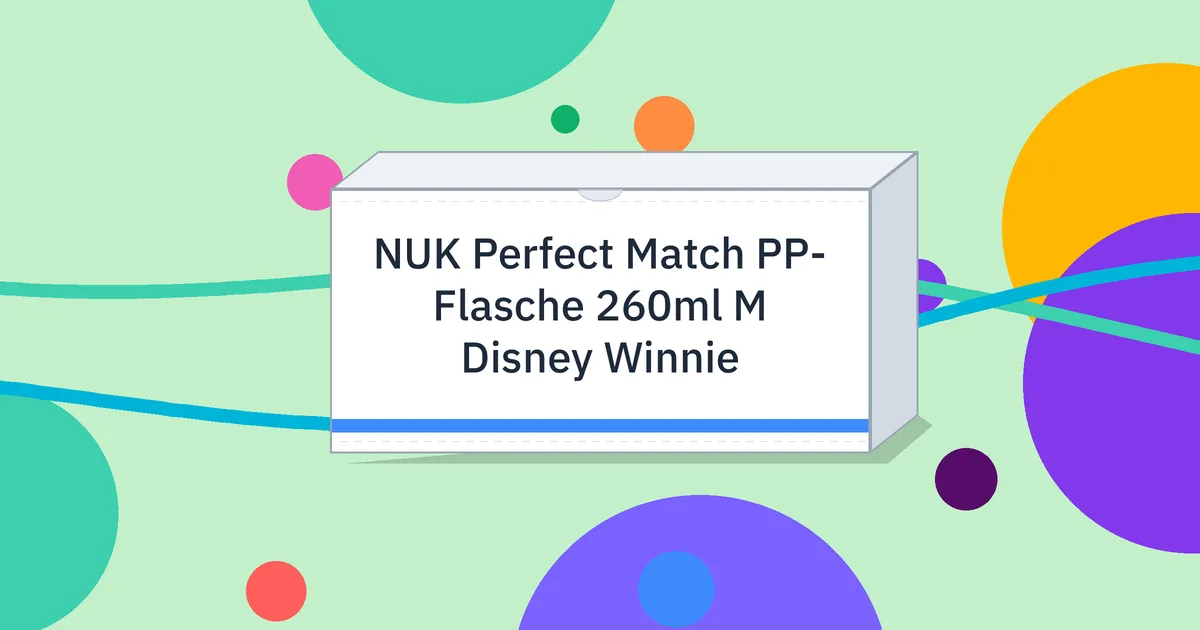 Symbolbild: Packung mit der Aufschrift NUK Perfect Match PP-Flasche 260ml M Disney Winnie (PZN 18795224) – Verfügbarkeit und Bezug in Apotheken in Frankfurt am Main